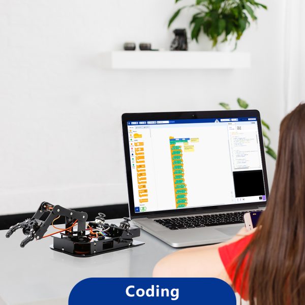 Acebott Qd022 Esp32 Programmable Robot Arm Kit For Beginners And Teens Acebott