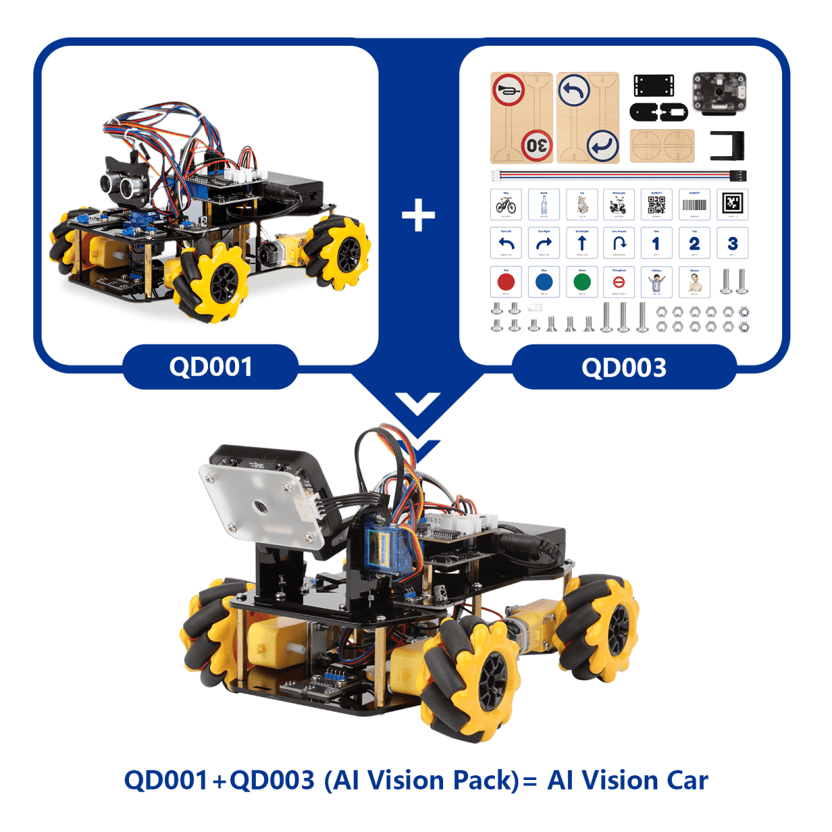 QD001 Smart Car Starter Kit for ESP32 – ACEBOTT