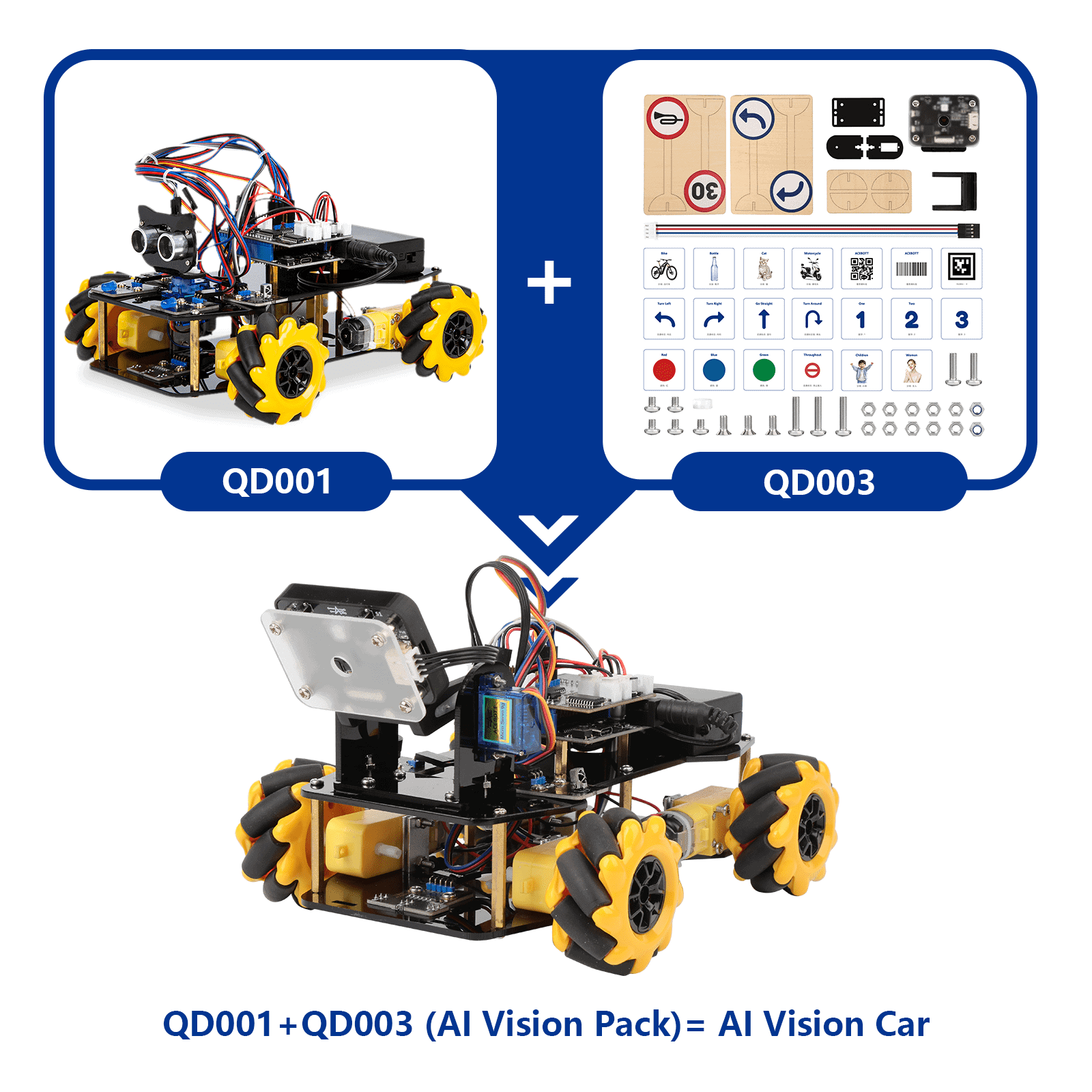 ESP32 Robot Car Starter Kit | 4WD Arduino-Compatible Robot Car - ACEBOTT