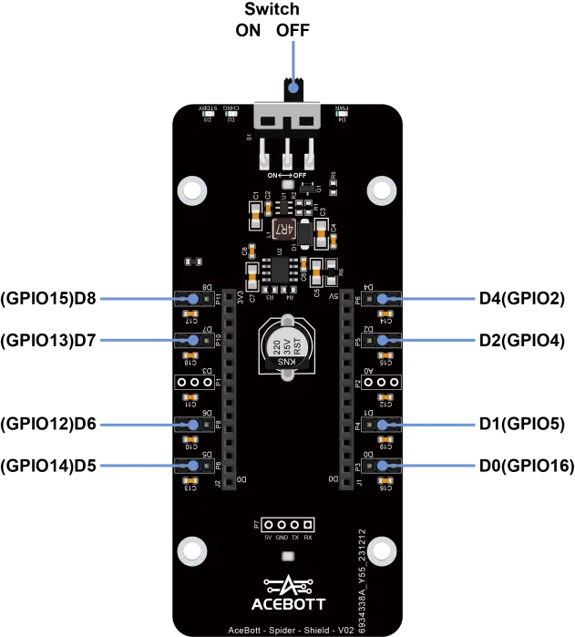 QZ041 Spider Shield V1.0 – ACEBOTT
