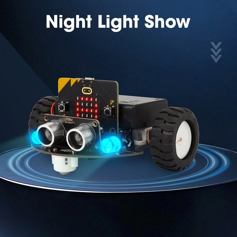 QD024 Micro:bit Robot Car STEM Kit | Micro:bit car kit - ACEBOTT