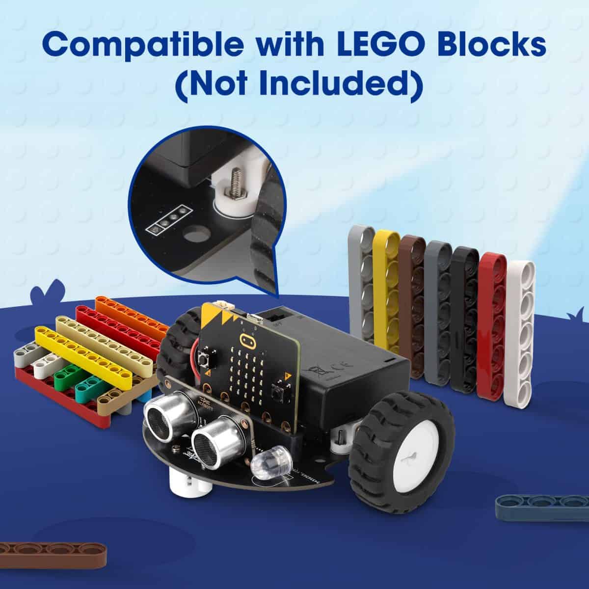 QD024 Micro:bit Robot Car STEM Kit | Micro:bit car kit - ACEBOTT