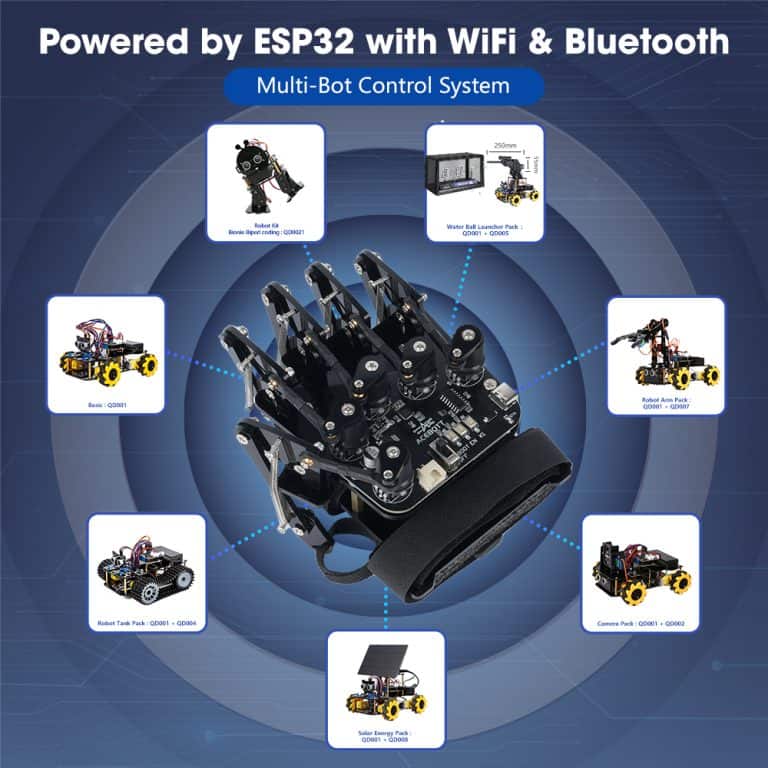 QD023 Motion-Sensing Glove for Robot Control – ACEBOTT