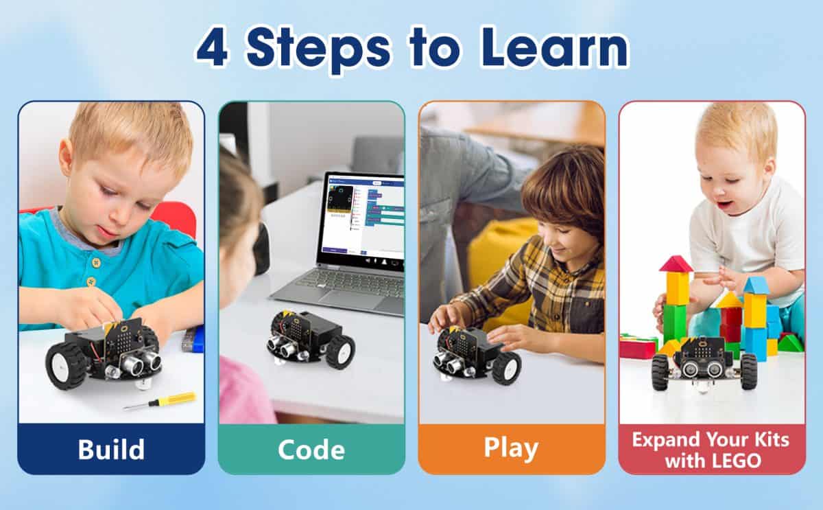 ACEBOTT Smart Tinkerbott Car Kit | BBC Micro:bit V2 Compatible